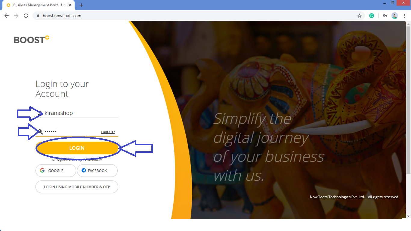 [How To] Check your Active Sync's in Social Sharing using Boost Web – NowFloats