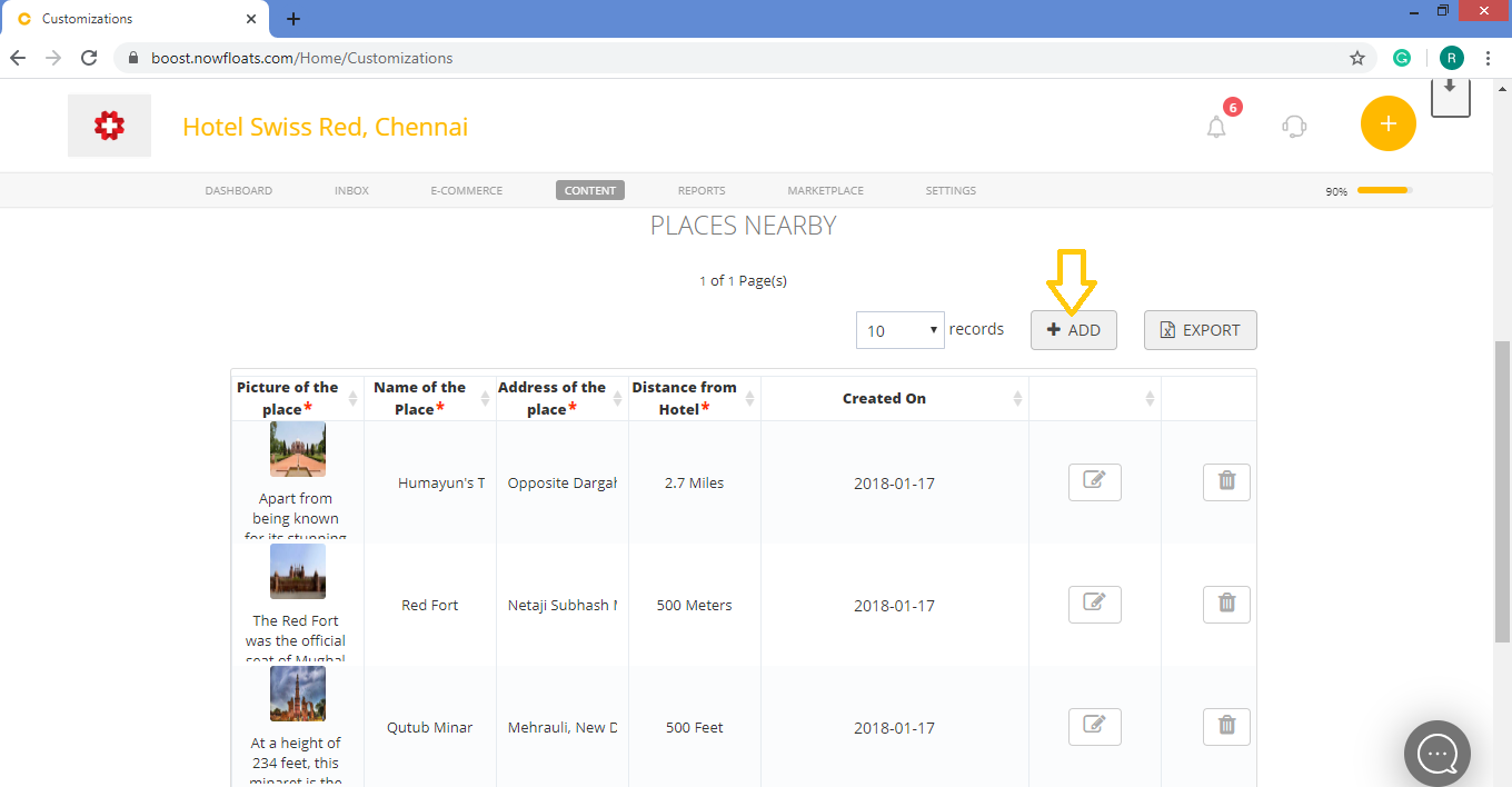 [How To] Add Places Nearby to Hotel website using Boost Web – NowFloats