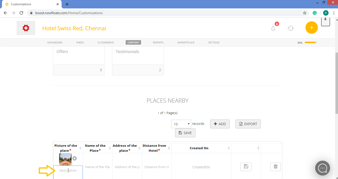 [How To] Add Places Nearby to Hotel website using Boost Web – NowFloats