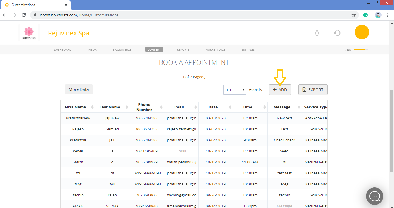 [How To] Book a Appointment for your SPA Website using Boost Web – NowFloats