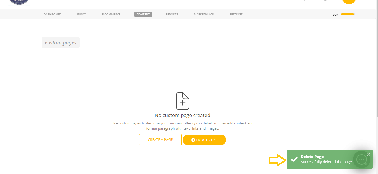 [How To] Delete Custom Page from your website using Boost Web – NowFloats