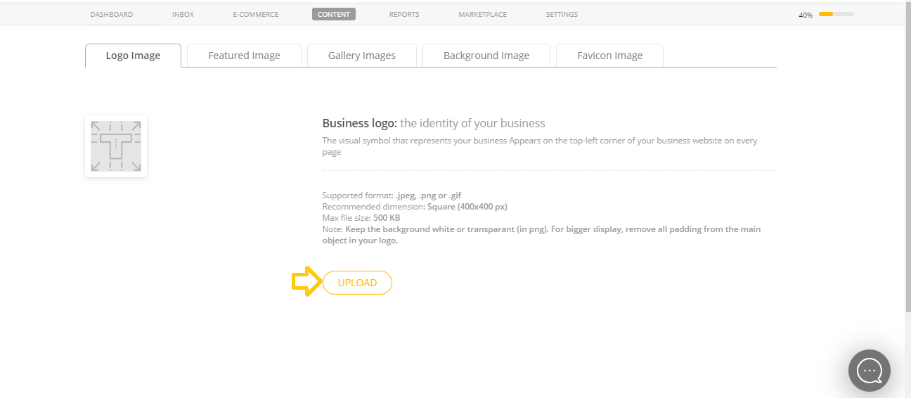 [How To] Upload Logo to your Website using Boost Web – NowFloats