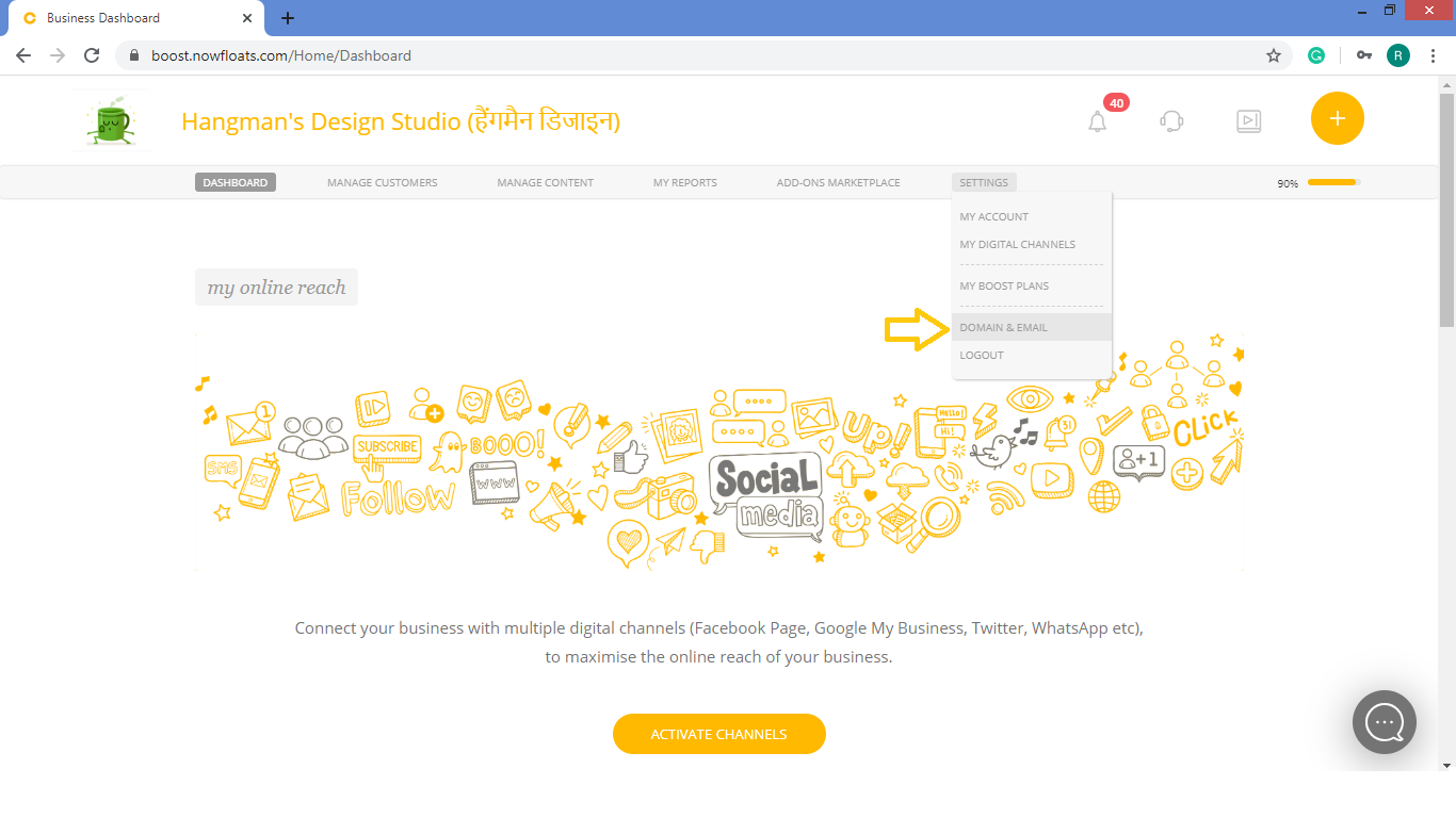 [How To] Book Custom Domain using Boost Web – NowFloats