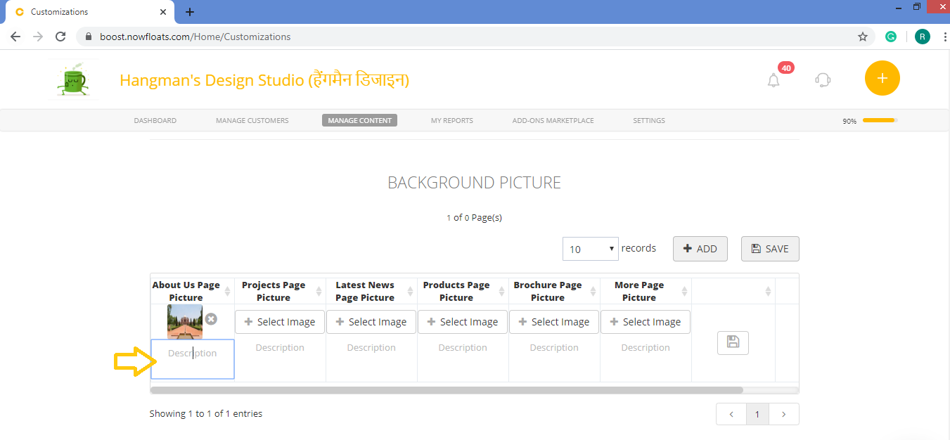 [How To] Upload Background Pictures to your Manufacturing Website using Boost Web – NowFloats