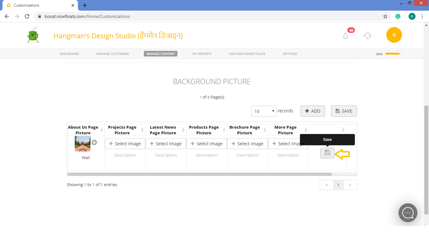 [How To] Upload Background Pictures to your Manufacturing Website using Boost Web – NowFloats