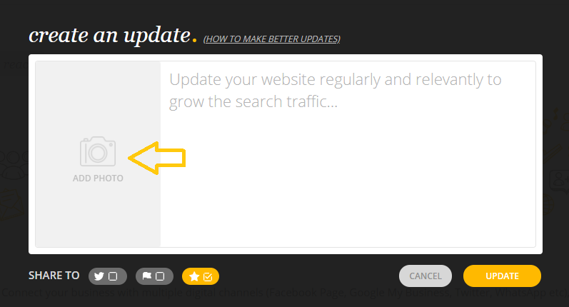 [How To] Post an Update on your Website & Social Platforms using Boost Web – NowFloats