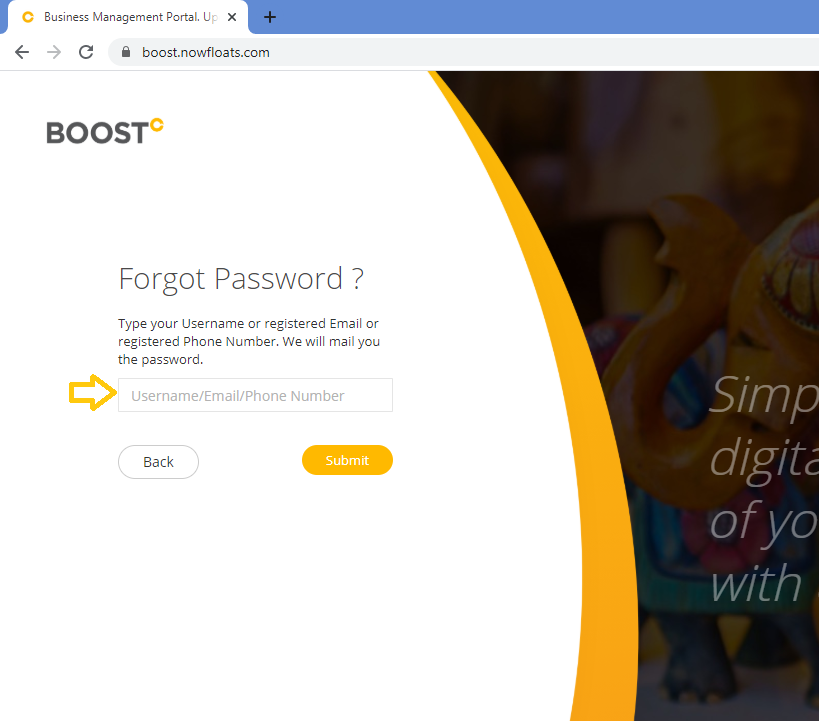 [How To] Reset Password of your Boost account using Boost Web – NowFloats