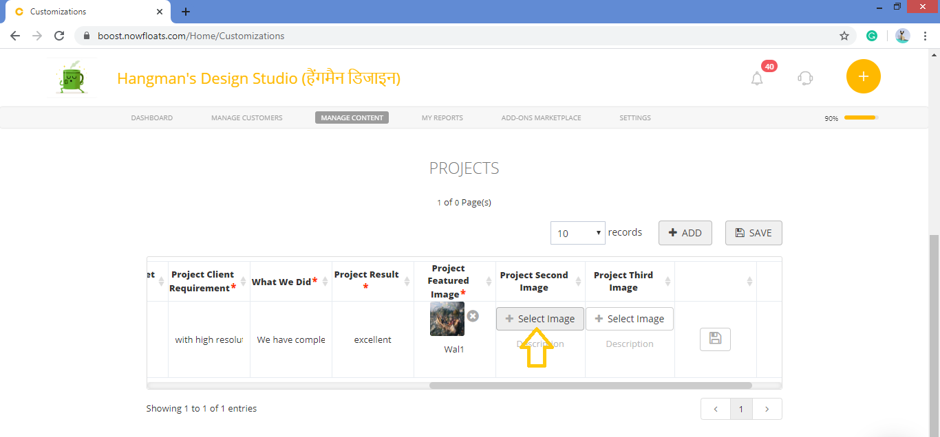 [How To] Add Projects to your Manufacturing Website using Boost Web – NowFloats