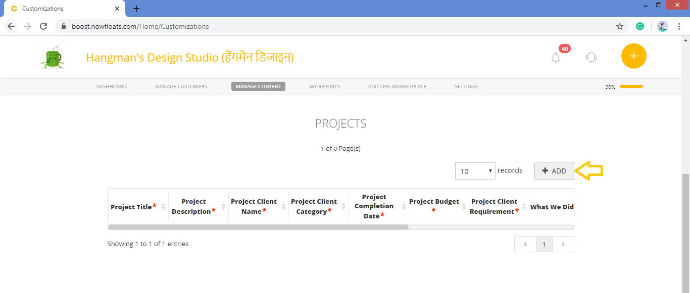 [How To] Add Projects to your Manufacturing Website using Boost Web – NowFloats