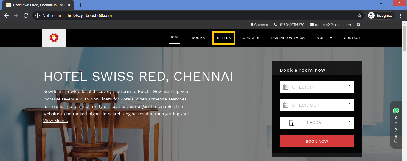[How To] Post Offer's to your Hotel Website using Boost Web. – NowFloats