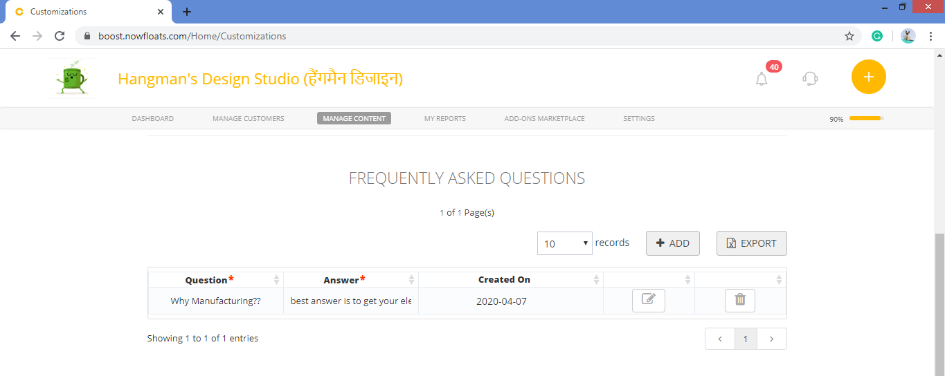 [How To] Delete Frequently Asked Questions from your Manufacturing ...