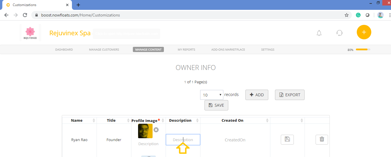 [How To] Add Owner Info to your SPA Website using Boost Web – NowFloats