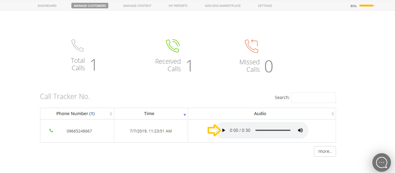 [How To] View Tracked Calls of your website in Boost Web – NowFloats