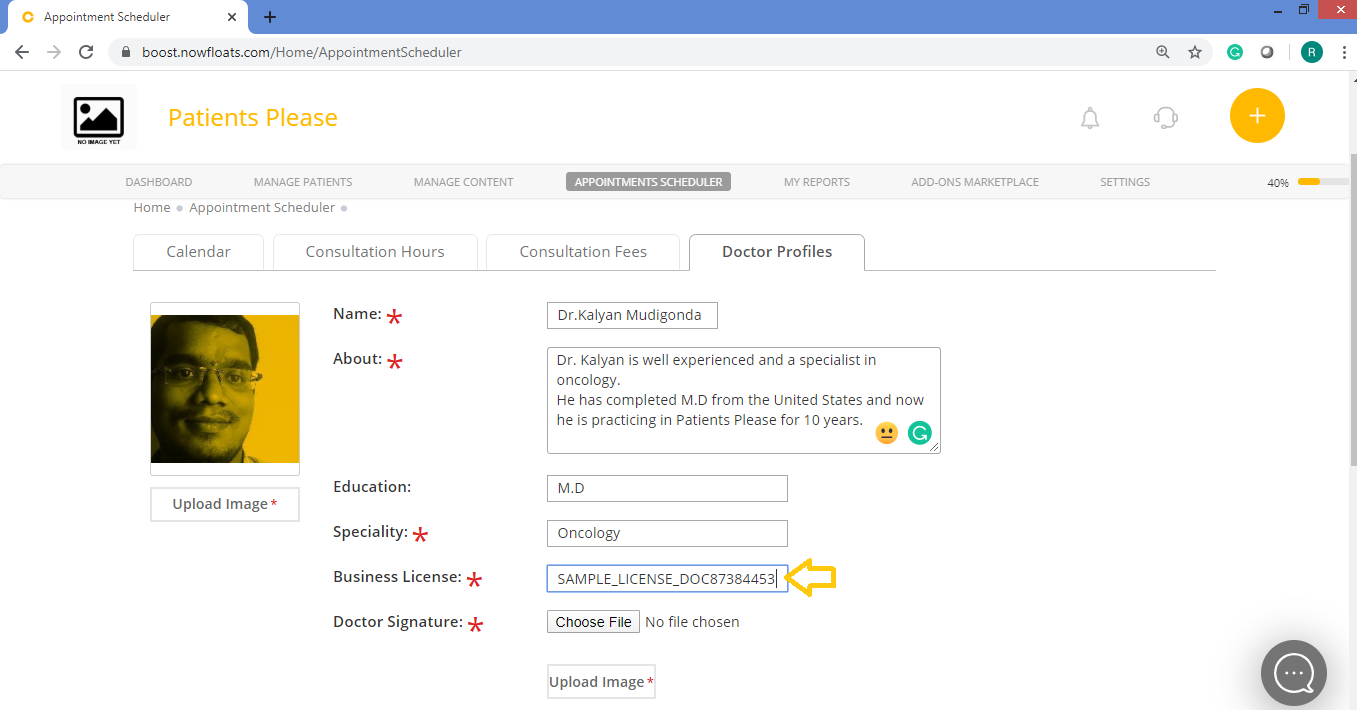 [How To] Add Doctor Profile to your Doctors Website using Boost Web – NowFloats
