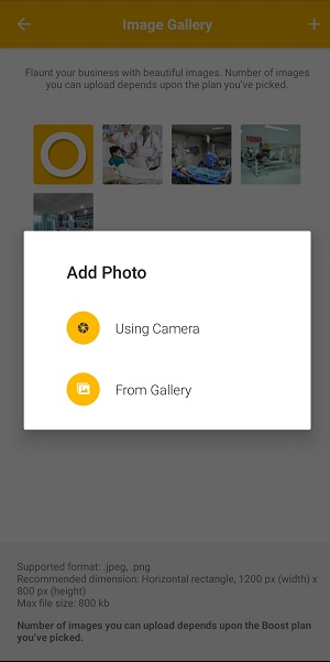 Adding Gallery Images to your website using Boost360 Mobile App – NowFloats