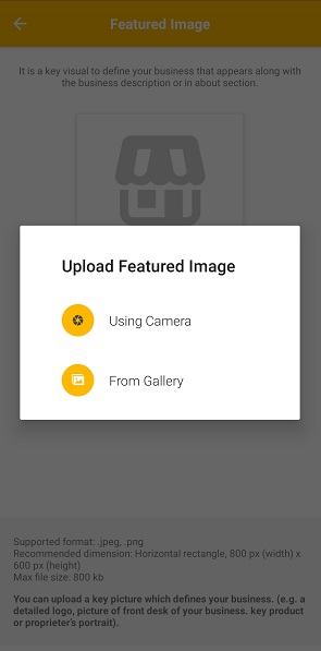 Adding Featured Image to your website using Boost360 Mobile App – NowFloats