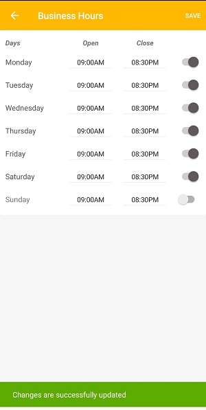 Adding Business Hours of your website in Boost360 App – NowFloats