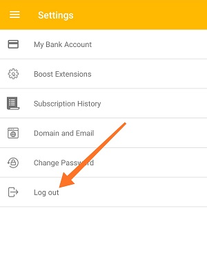 Logging Out from your Boost Account using Boost360 Mobile App – NowFloats