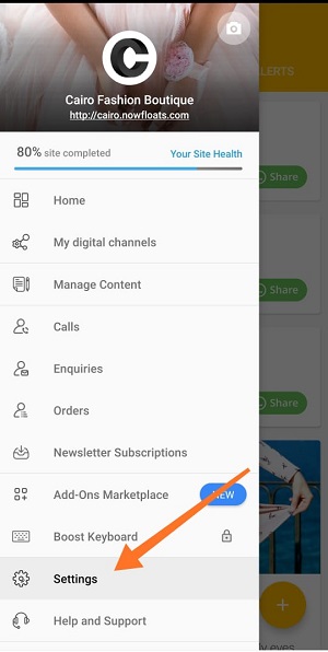 Logging Out from your Boost Account using Boost360 Mobile App – NowFloats
