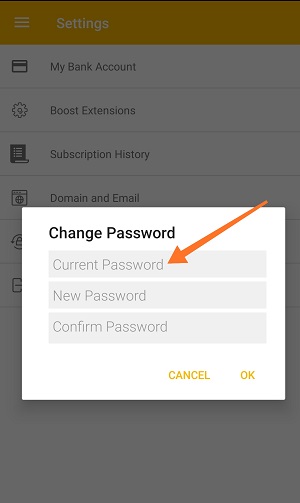 Changing Password of your Boost Account using Boost360 Mobile App ...