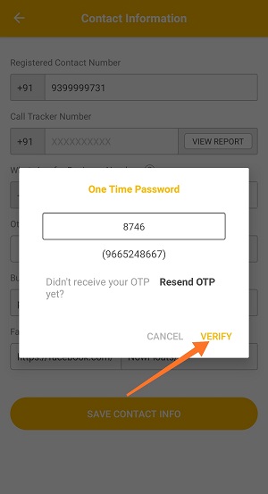 Changing Registered Mobile number of your website in Boost360 App ...