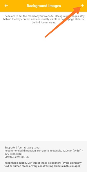 Adding Background Image to your website using Boost360 App. – NowFloats