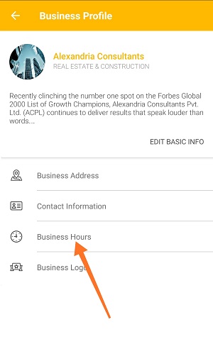 Adding Business Hours of your website in Boost360 App – NowFloats