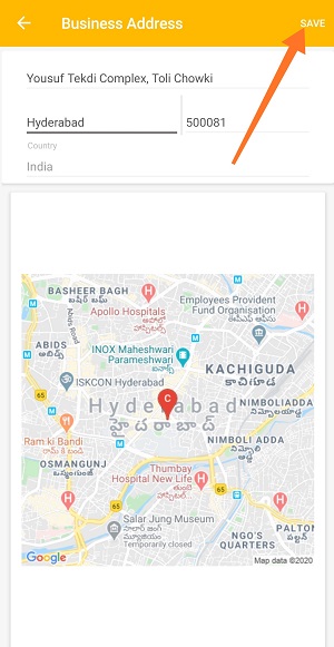 Changing Business Address of your website using Boost360 App. – NowFloats
